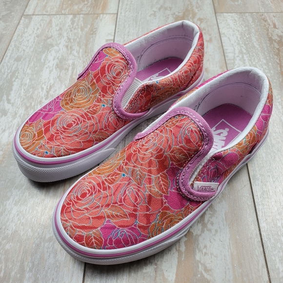 Vans | Shoes | Vans Slipon Rose Camo Pink Floral | Poshmark